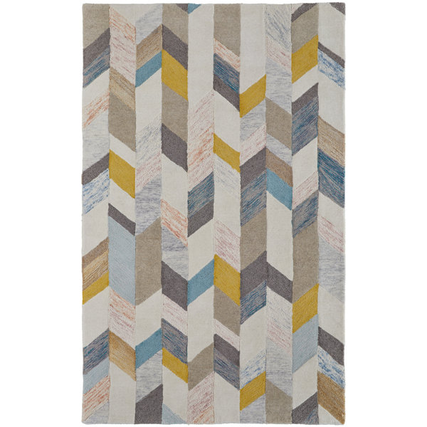 AllModern Binada Hand Tufted Chevron Rug & Reviews | Wayfair